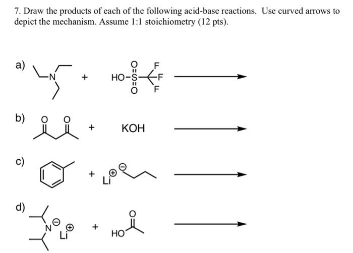 Solved 7. Draw the products of each of the following | Chegg.com