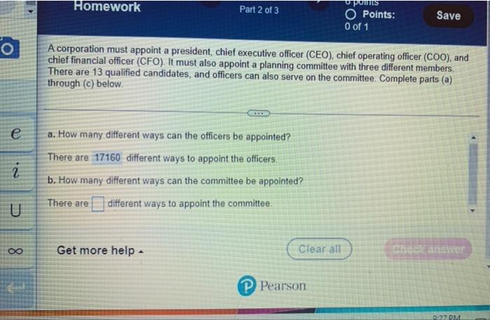Solved A corporation must appoint a president, chief | Chegg.com