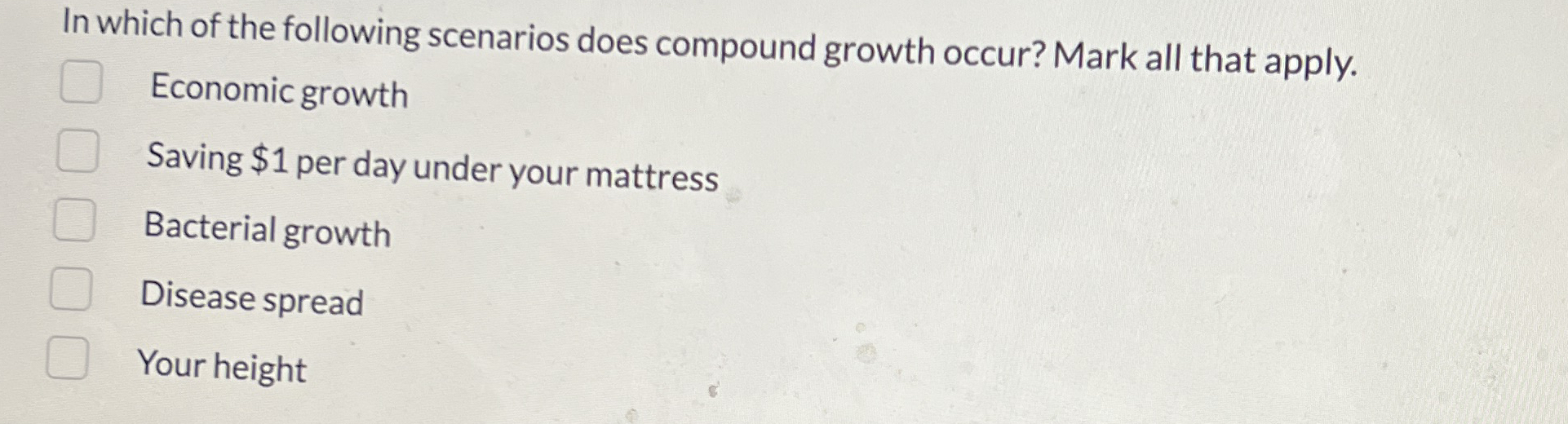 Solved In which of the following scenarios does compound | Chegg.com