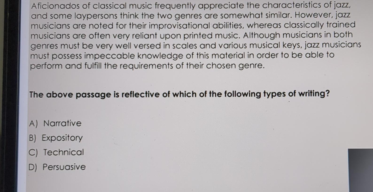 Solved A ficionados of classical music frequently appreciate | Chegg.com