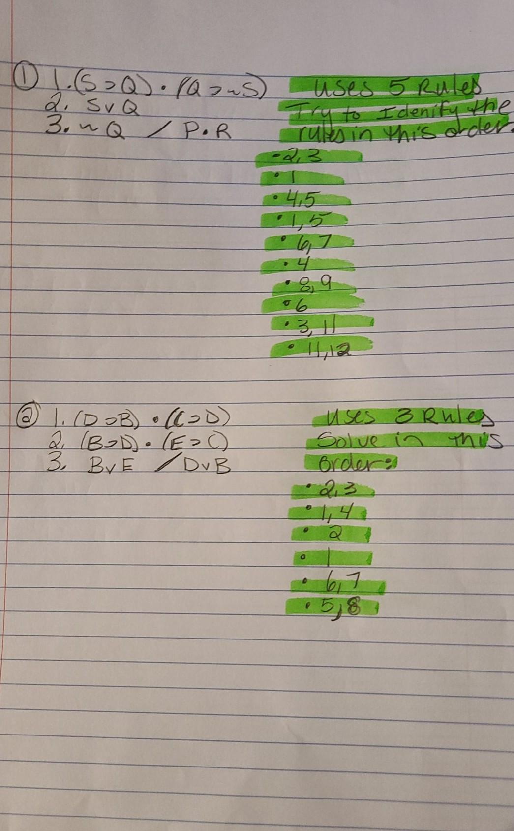 Solved 8 Rules of Implication Homework Exercise 3 This | Chegg.com