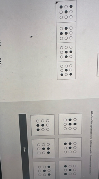 Solved Which of the options below follows next in the | Chegg.com