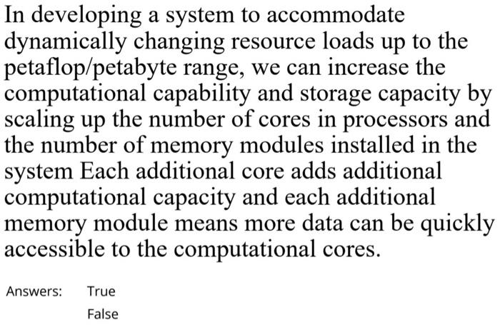 Solved In developing a system to accommodate dynamically | Chegg.com