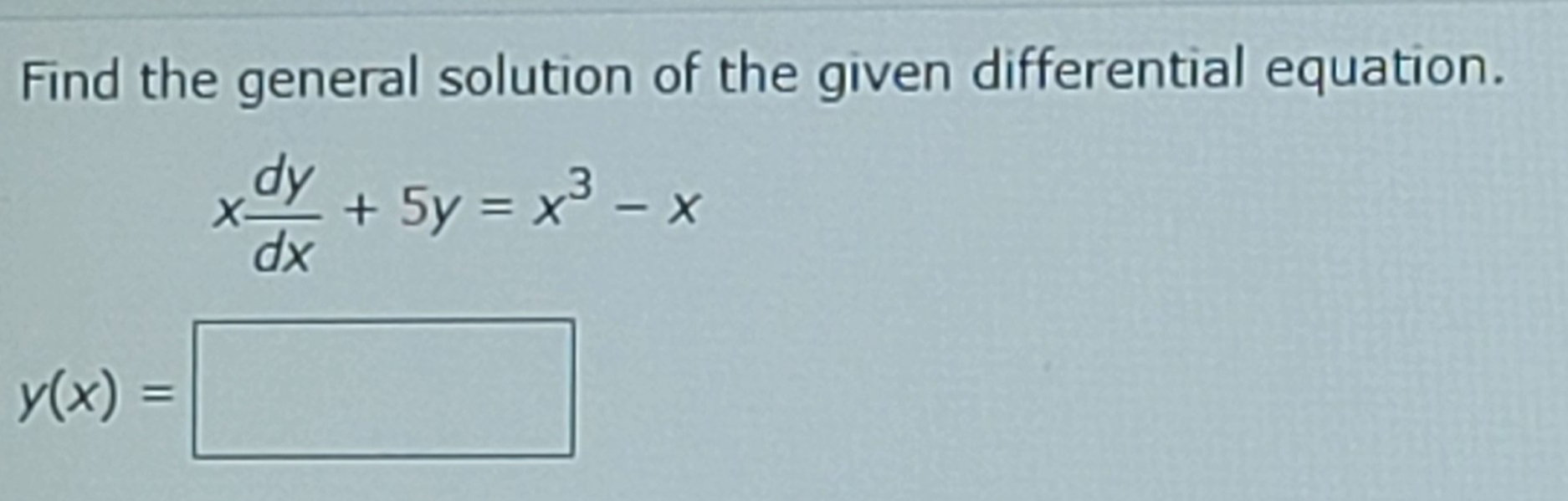 Solved Find the general solution of the given differential | Chegg.com