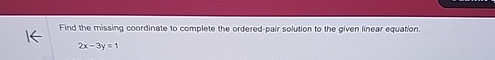 Solved Find the missing coordinate to complete the | Chegg.com