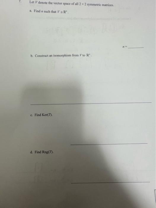 Solved For 6&7 : Let T:M2(R)→P3(R) be a linear | Chegg.com
