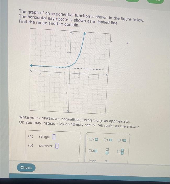 Solved The graph of an exponential function is shown in the | Chegg.com