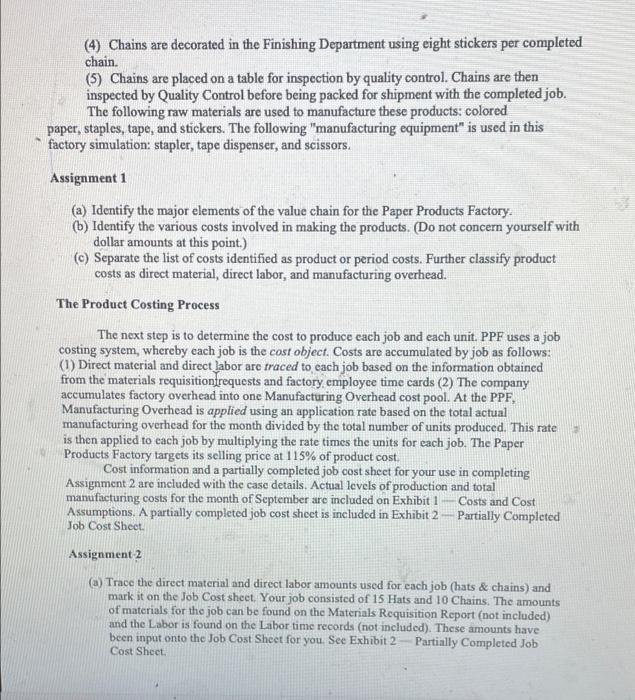 Solved The Paper Products Factory (PPF) is a local | Chegg.com