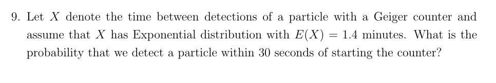 Solved Let x ﻿denote the time between detections of a | Chegg.com