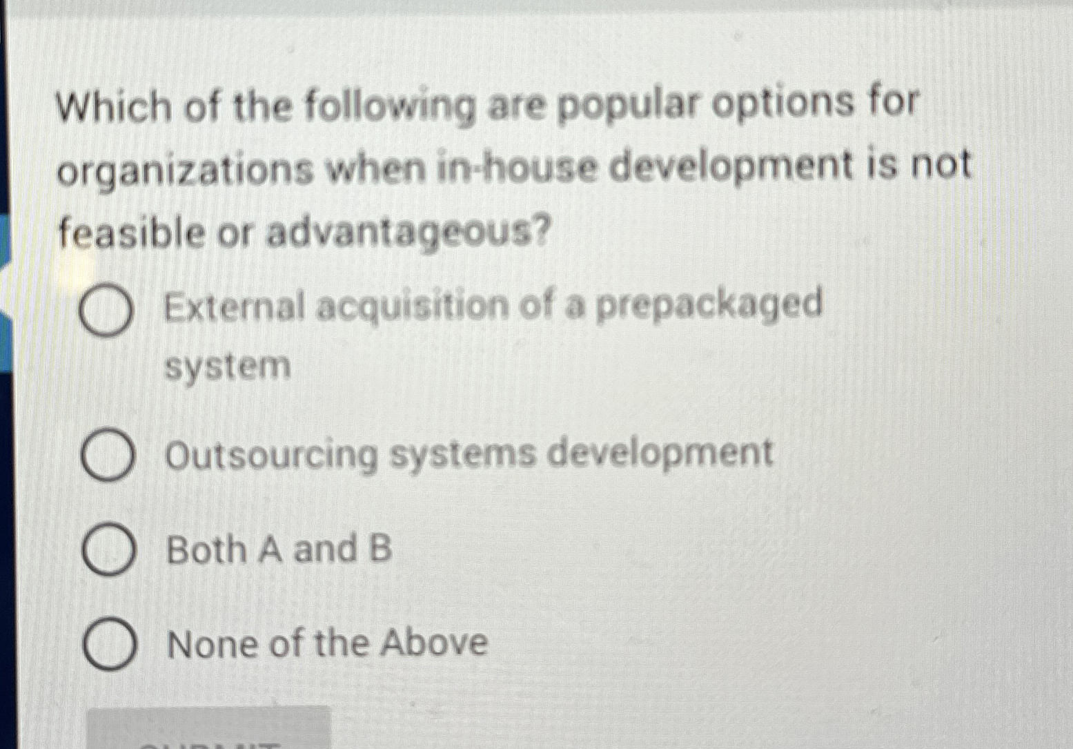 Solved Which of the following are popular options for | Chegg.com