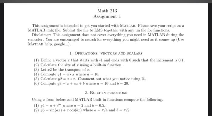 Solved 2. BUILT IN FUNCTIONS Using r from before and MATLAB | Chegg.com