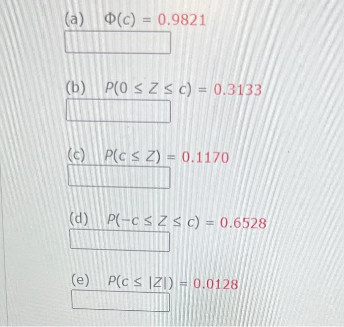 Solved let Z be a standard normal random variable & | Chegg.com