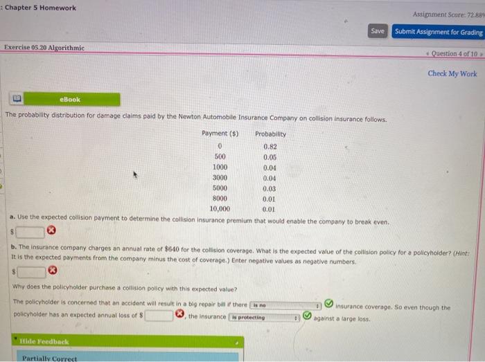 Solved Chapter 5 Homework Assignment Score: 72.889 Save | Chegg.com Solved Chapter 5 Homework Assignment Score: 72.889 Save | Chegg.com