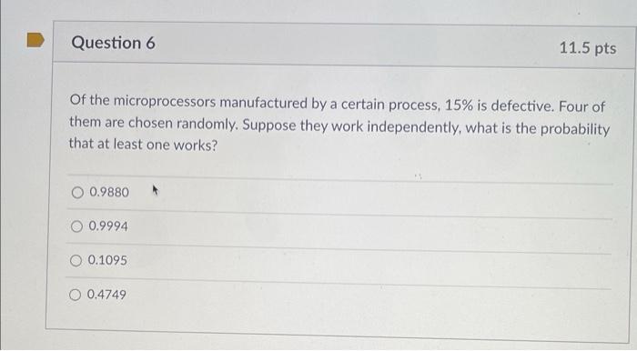 Solved Of the microprocessors manufactured by a certain | Chegg.com