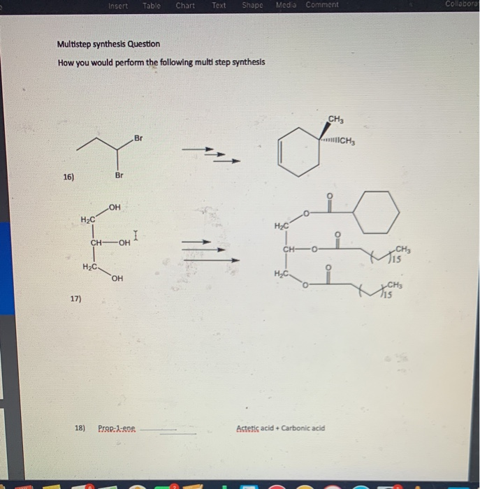 Solved Insert Table Chart Text Shape Media Comment Collabora | Chegg.com