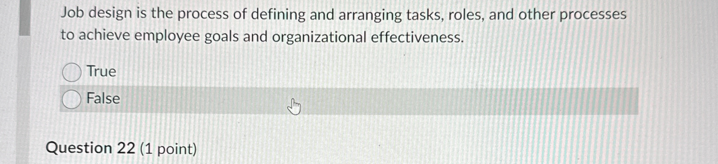 Solved Job design is the process of defining and arranging | Chegg.com
