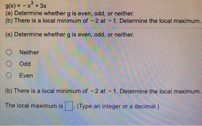 Solved Given f(x) = x2 - 2x + 3, find the value(s) for x | Chegg.com