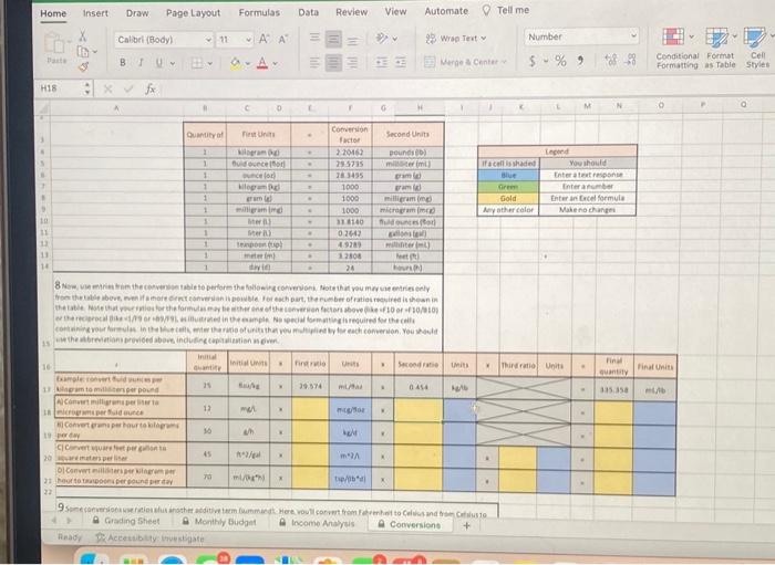 Home insert Draw Page Layout Formulas Data Review | Chegg.com