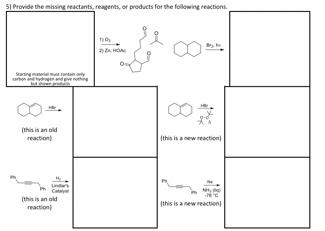 Solved Provide the missing reactants. reagents, or products | Chegg.com