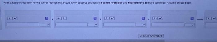 Solved Wite a net ionic equation for the overall reaction | Chegg.com