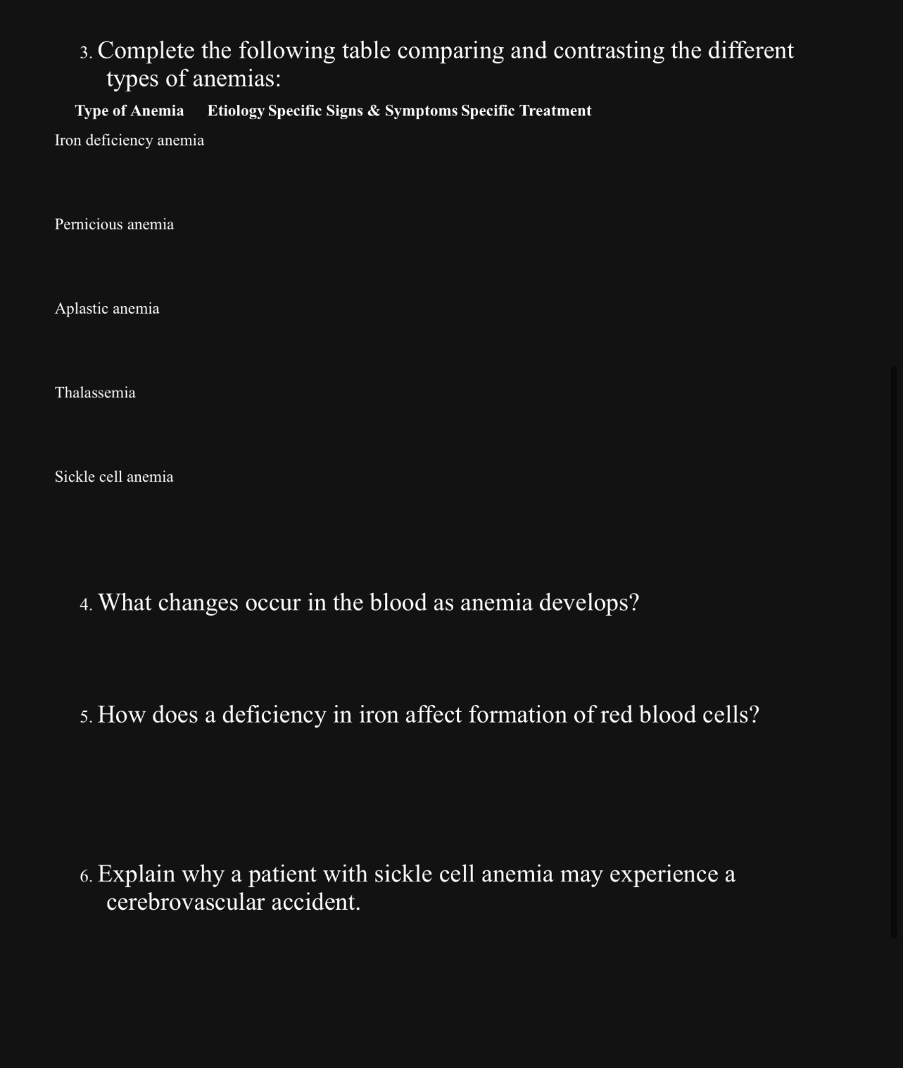 Solved Complete the following table comparing and | Chegg.com