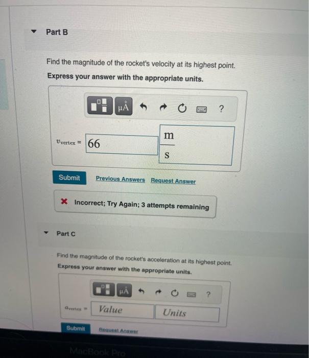 Solved A rocket blasts off vertically from rest on the | Chegg.com