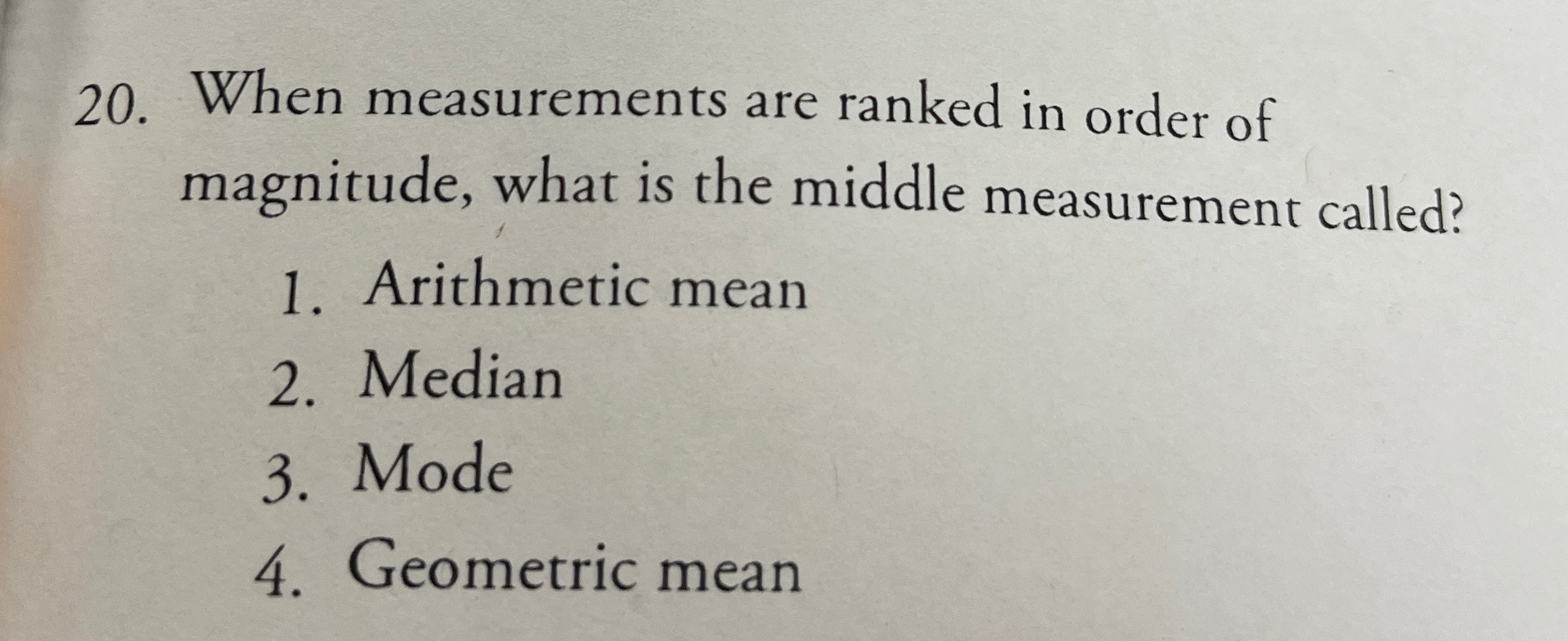 Solved When measurements are ranked in order of magnitude, | Chegg.com