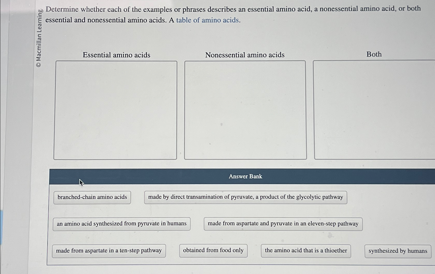 Determine whether each of the examples or phrases | Chegg.com