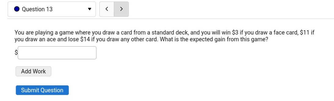 Solved You are playing a game where you draw a card from a | Chegg.com