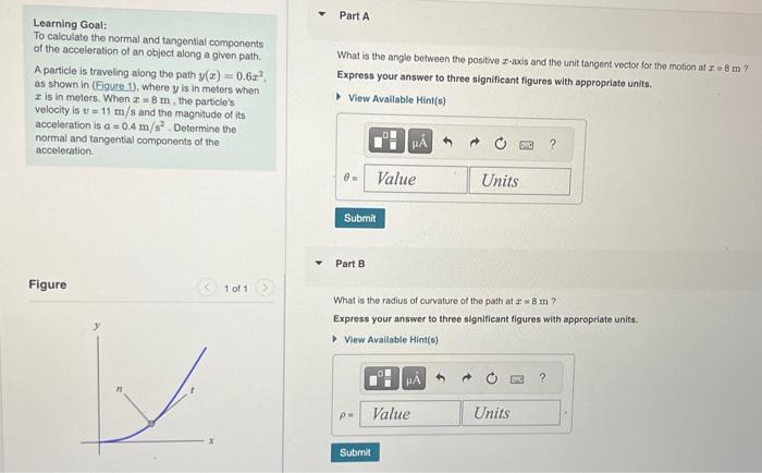 Solved Learning Goal: Part A To calculate the normal and | Chegg.com