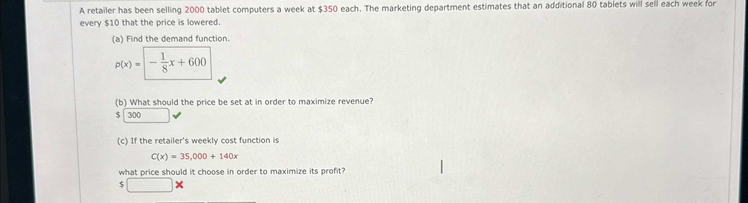 Solved A retailer has been selling 2000 ﻿tablet computers a | Chegg.com