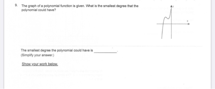 Solved 9. The graph of a polynomial function is given. What | Chegg.com