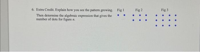 Solved 6. Extra Credit. Explain how you see the pattern | Chegg.com