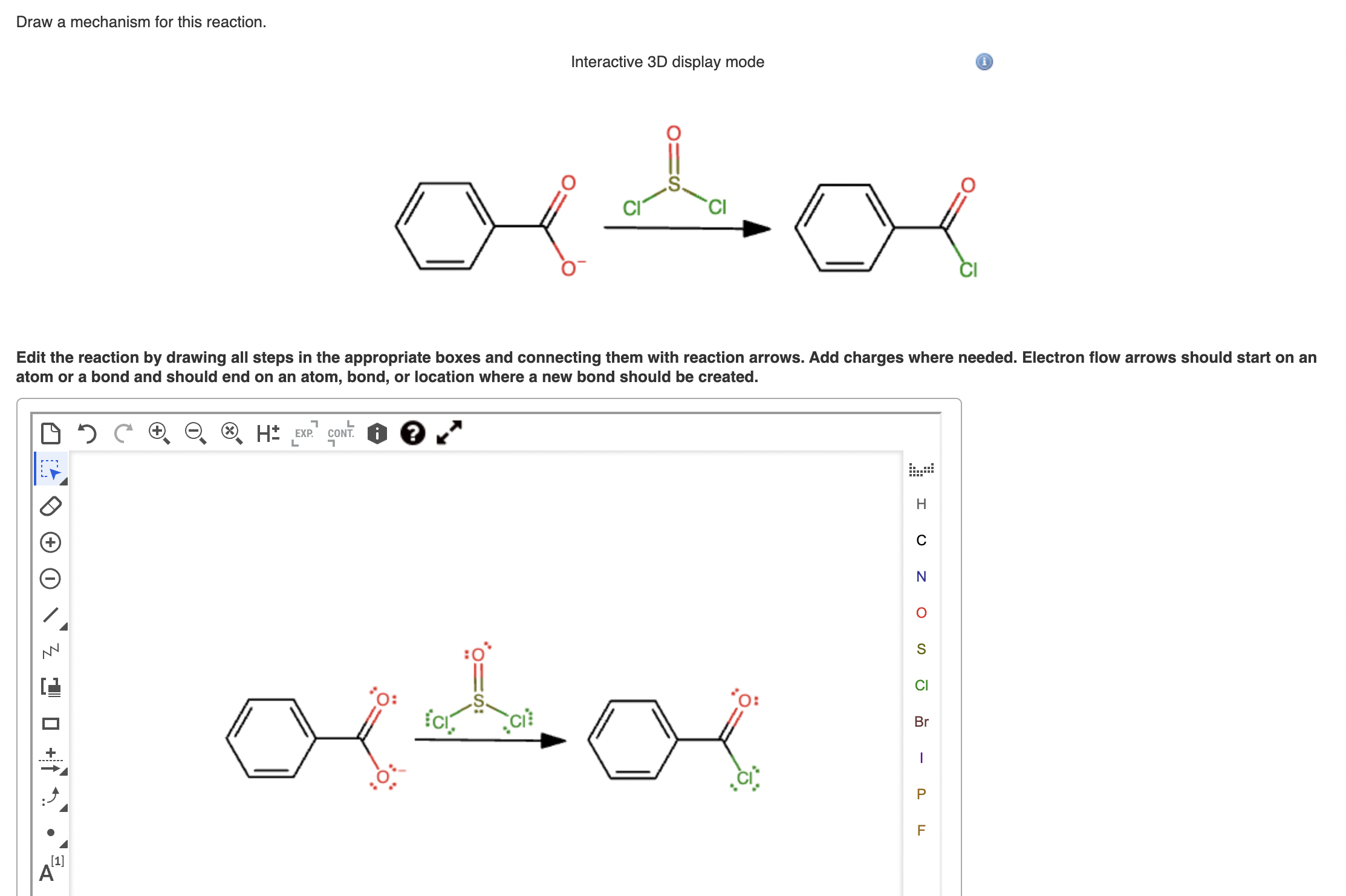 Solved Draw a mechanism for this reaction.Interactive 3D | Chegg.com