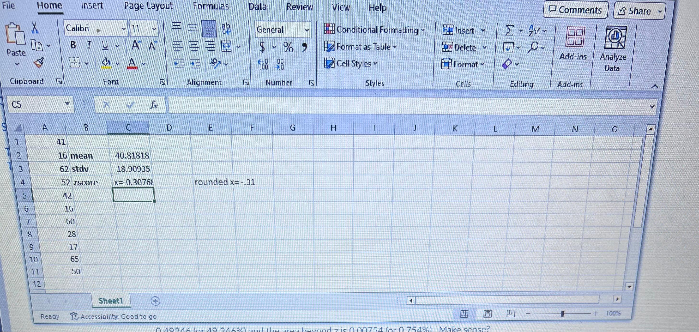 Solved Using your answer from question 3 (z-score) ﻿use | Chegg.com