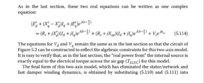 Solved 5.3 Using the two-axis dynamic model of Section 5.4, | Chegg.com