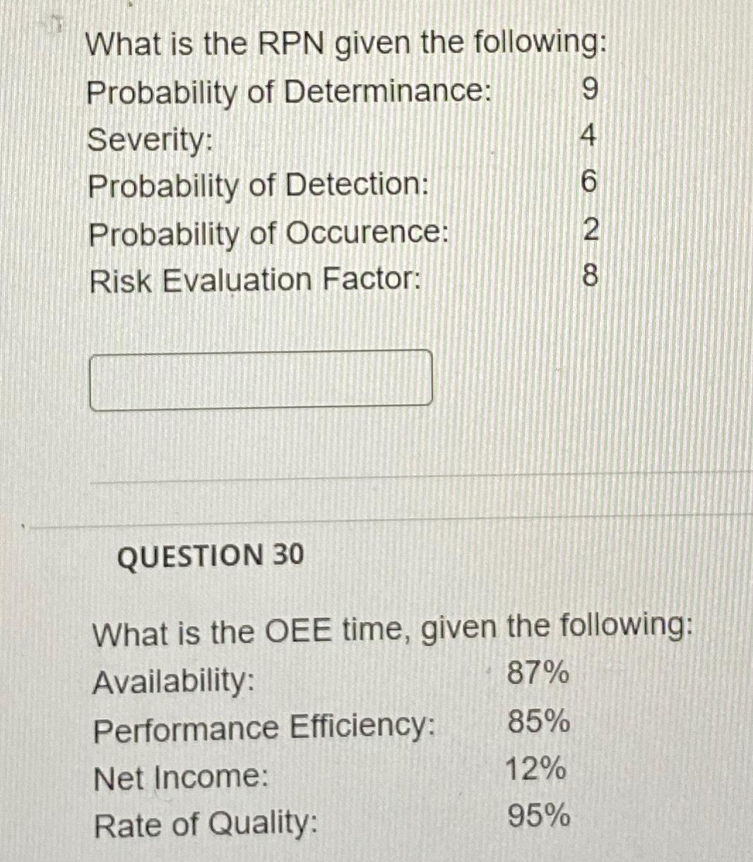 Solved What is the RPN given the | Chegg.com