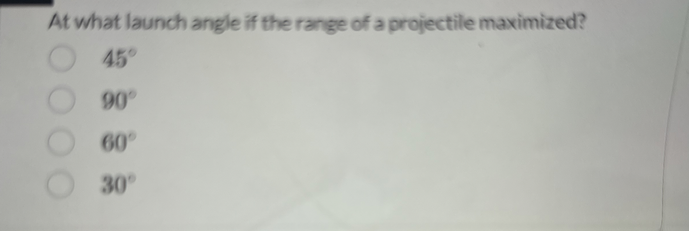 Solved At what launch angle if the range of a projectile | Chegg.com