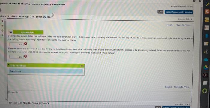Solved Gnment Chapter 16 Mindtap Homework Quality
