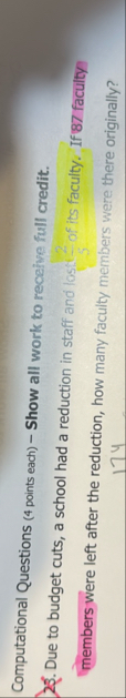 Solved Computational Questions (4 ﻿points each) - ﻿Show all | Chegg.com