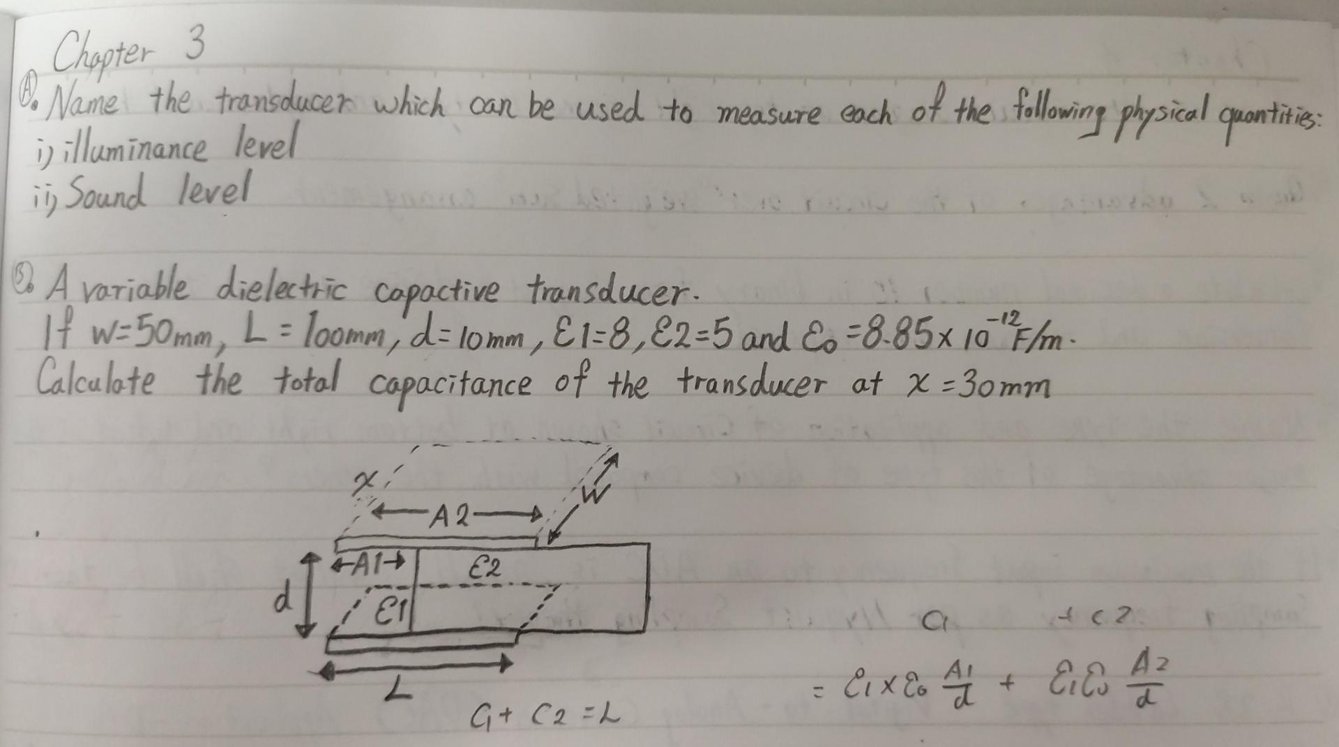 Solved Chapter 3 C. Name the transducer which can be used to | Chegg.com
