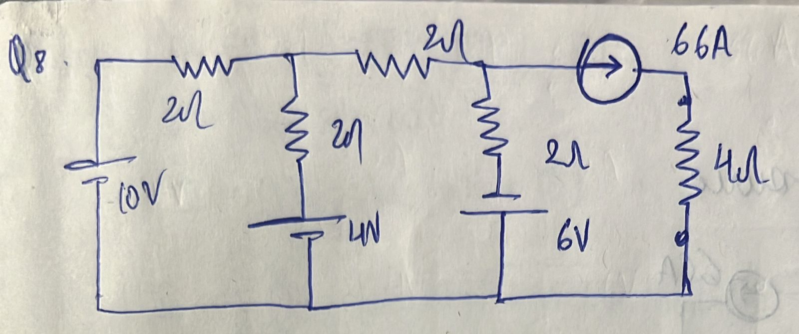 Solved find load voltage if load is 4 ﻿ohm resistor using | Chegg.com