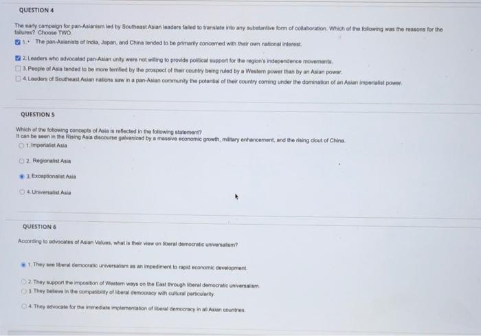 The early campaign for pan-Asianism led by Southeast | Chegg.com