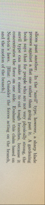 Solved slices past another. In the "anvil" type, however, a | Chegg.com