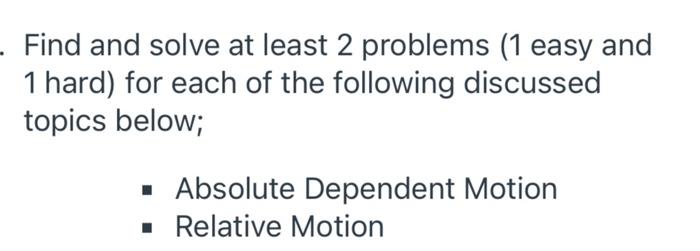 Solved Find and solve at least 2 problems (1 easy and 1 | Chegg.com