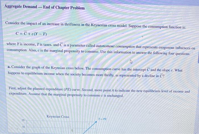 Solved Aggregate Demand - End of Chapter Problem Consider | Chegg.com
