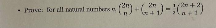 Solved - Prove: for all natural numbers | Chegg.com