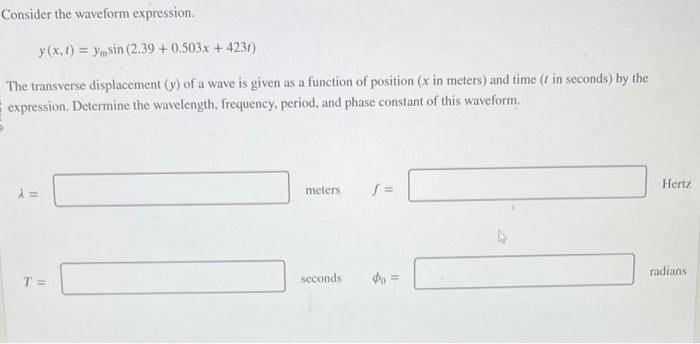 Solved Consider the waveform expression. | Chegg.com