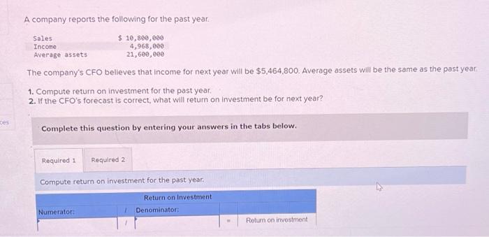 Solved QS 22-15 (Algo) Computing profit margin, ROI, and | Chegg.com