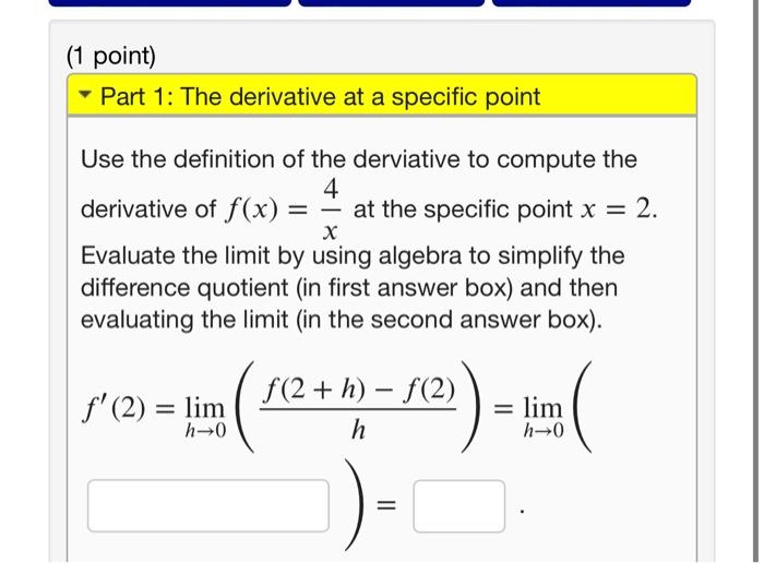 Solved Suppose f(x)=7x2+4x−2. Evaluate the limit by using | Chegg.com